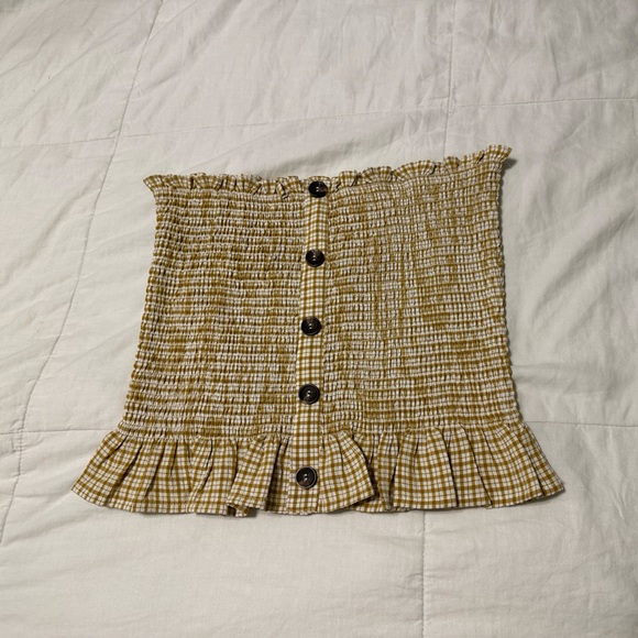 Buckle | Tops | Yellow Buckle Tube Top With Buttons Medium Never Worn ...